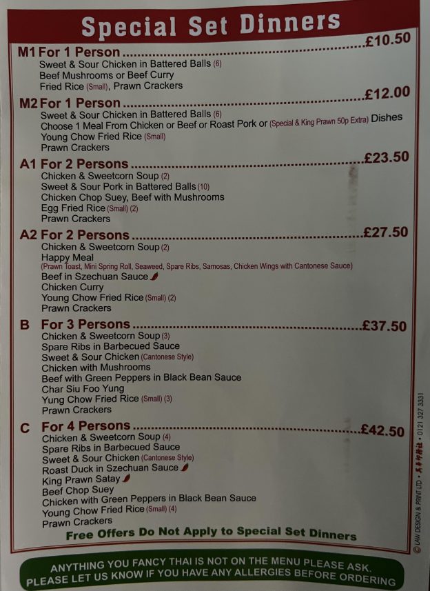 Canton Palace Blackpool | Great Peking & Cantonese Food To Take Away ...